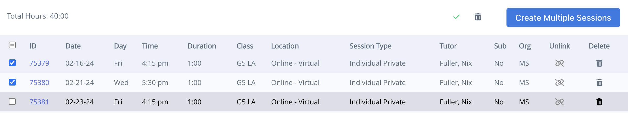 TC12. TutorPlace - Schedules – Oases Knowledge Base